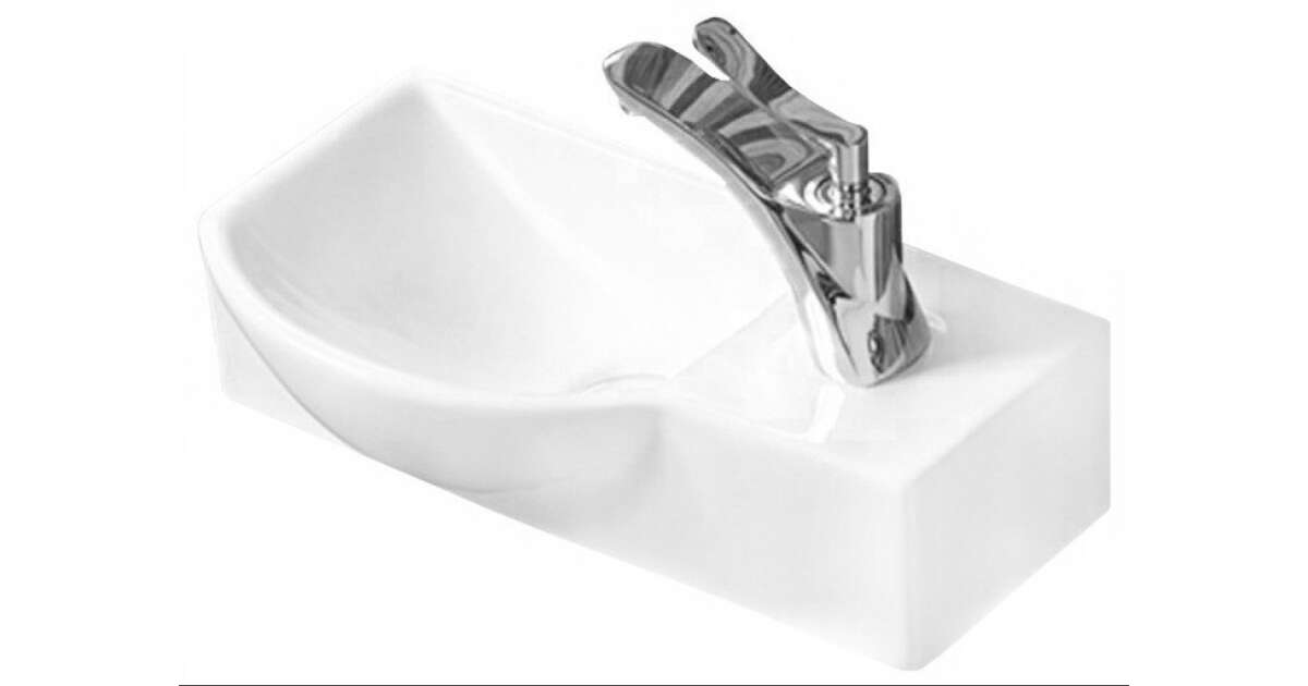 Mexen Hugo Mosdó kagyló balos 40 x 22 cm, fehér - 21254000L Mosdó ...