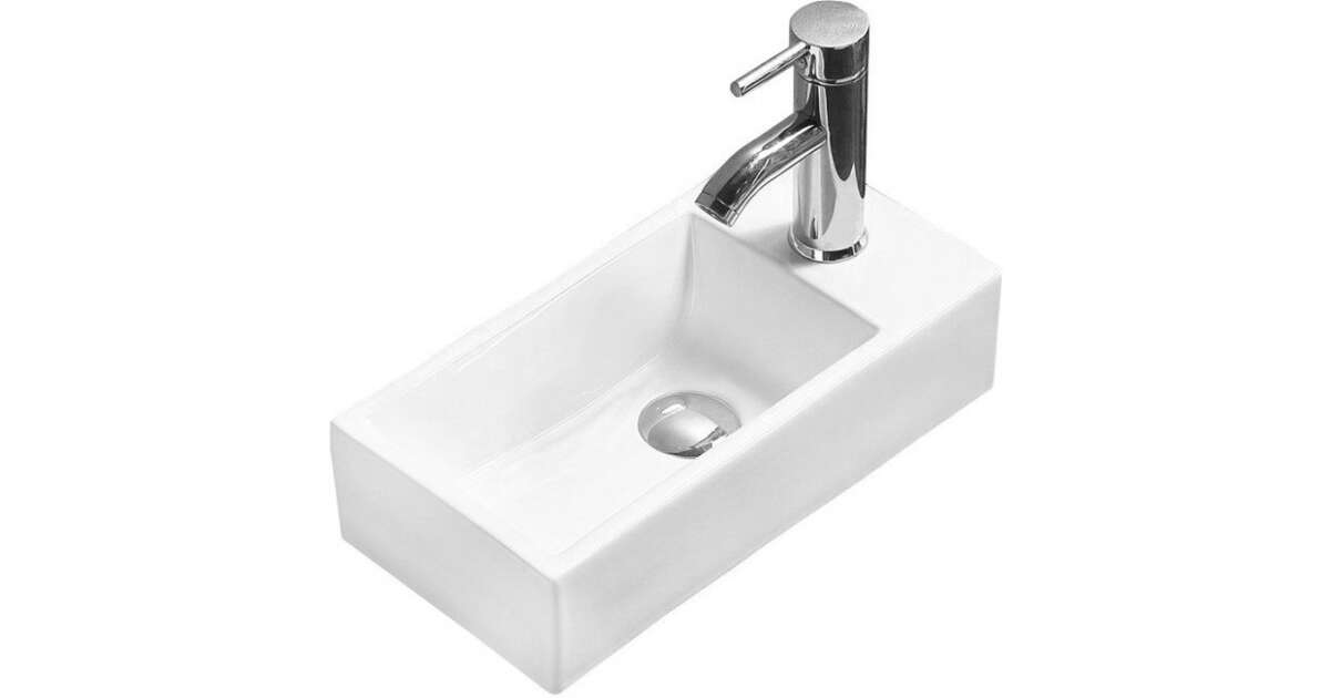 Mexen Inez Mosdó kagyló balos 40 x 20 cm, fehér - 21484000L Mosdó ...