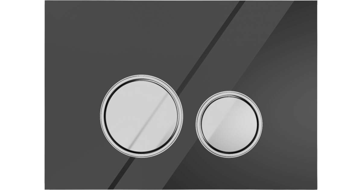 Mexen Fenix 06 - WC Tartály Nyomólap - Fekete Üveg | Pepita.hu