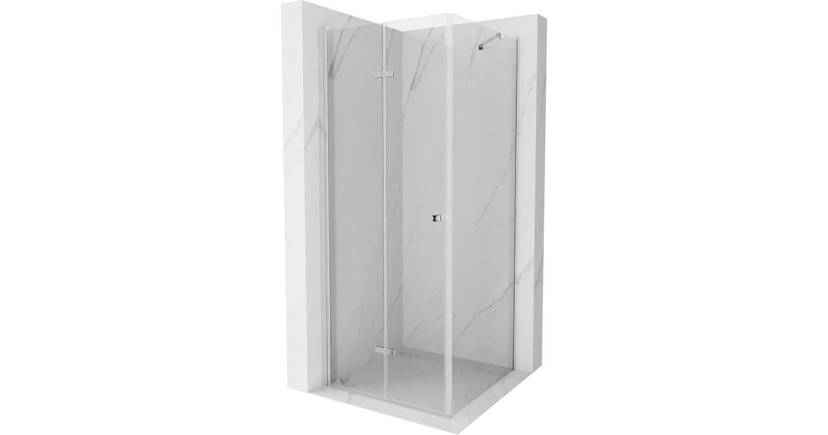Mexen Lima Shower Cabin with Pivot Door 120 x 120 cm, clear glass ...