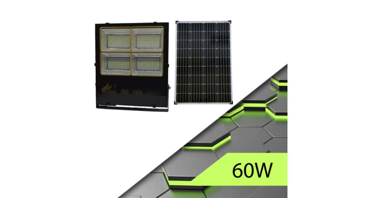 60W Solar Led Lámpa | Pepita.hu