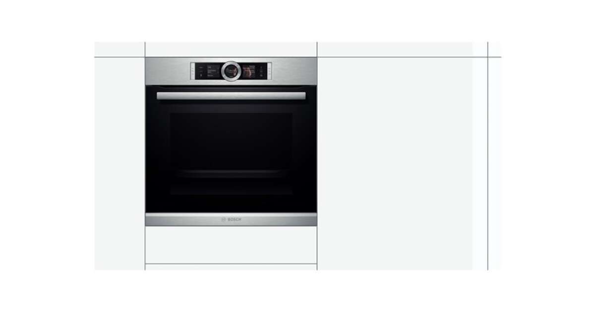 Bosch HSG656XS1 Beépíthető gőzsütő, 71L, 14 funkció, Gyerekzár, A+ ...