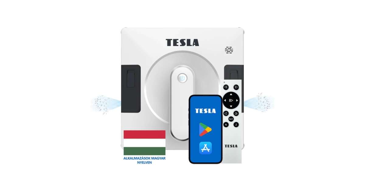 TESLA ROBOSTAR W700 WiFi window cleaning robot with app | Pepita.com