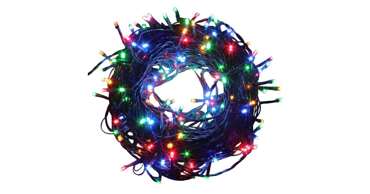 500 LED-es 32mKarácsonyi Égősor, színes | Pepita.hu